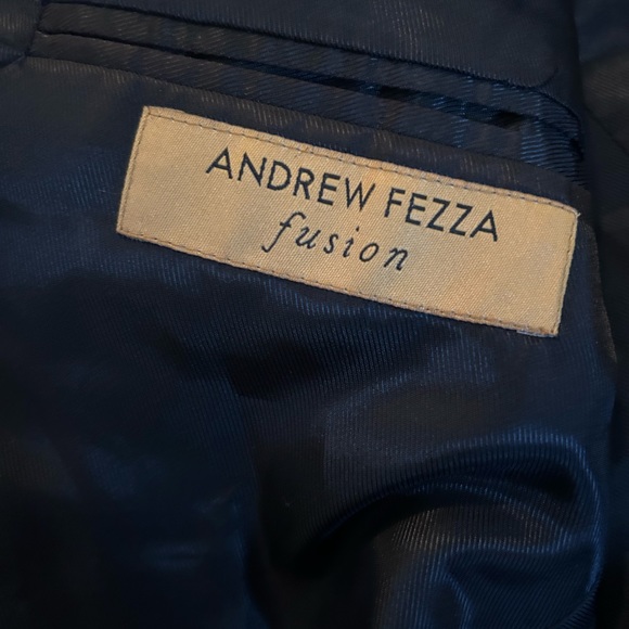 Andrew Fezza | Suits & Blazers | Andrew Fezza Fusion Black Suede ...